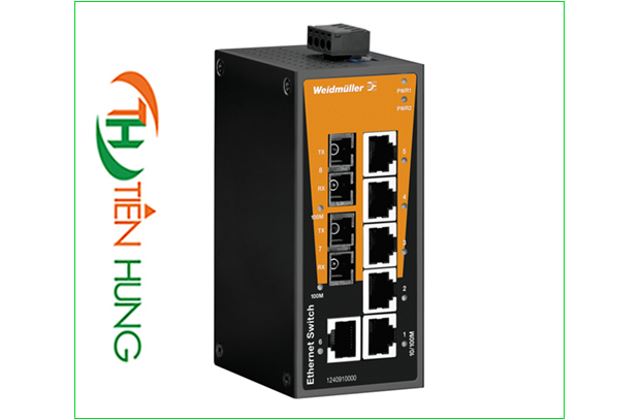BỘ SWITCH MẠNG WEIDMULLER 6 CỔNG RJ45 LOẠI UNMANAGED 1240910000 - IE-SW ...